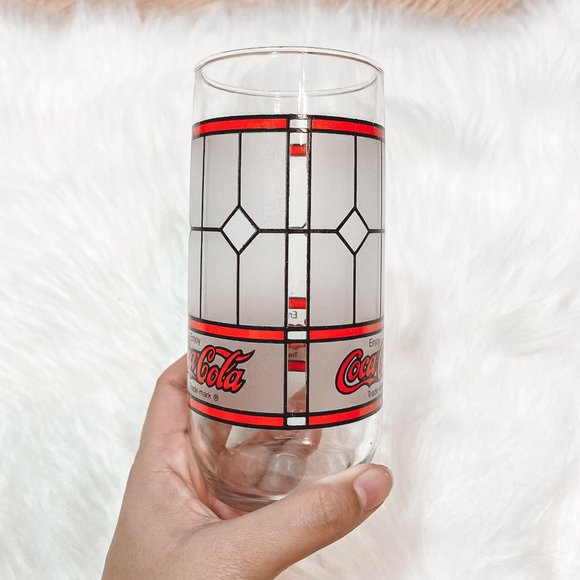 Coca Cola | Dining | Coca Cola Stained Glass Window Print Drinking ...